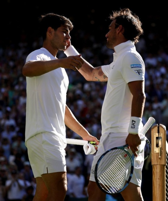 L'addio di Fabio Fognini a Wimbledon è spettacolare e commovente. Fa tremare Alcaraz fino al 5 ...